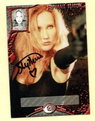 TERROR CARDS AUTO STEPHANIE BEATON AUTOGRAPH BLOOD EDITN SCREAM QUEEN ...