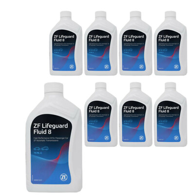 ZF Lifeguard 8 Transmission Fluid 8 Pack 1 Liter Jugs for ZF8HP45 8HP50 ...