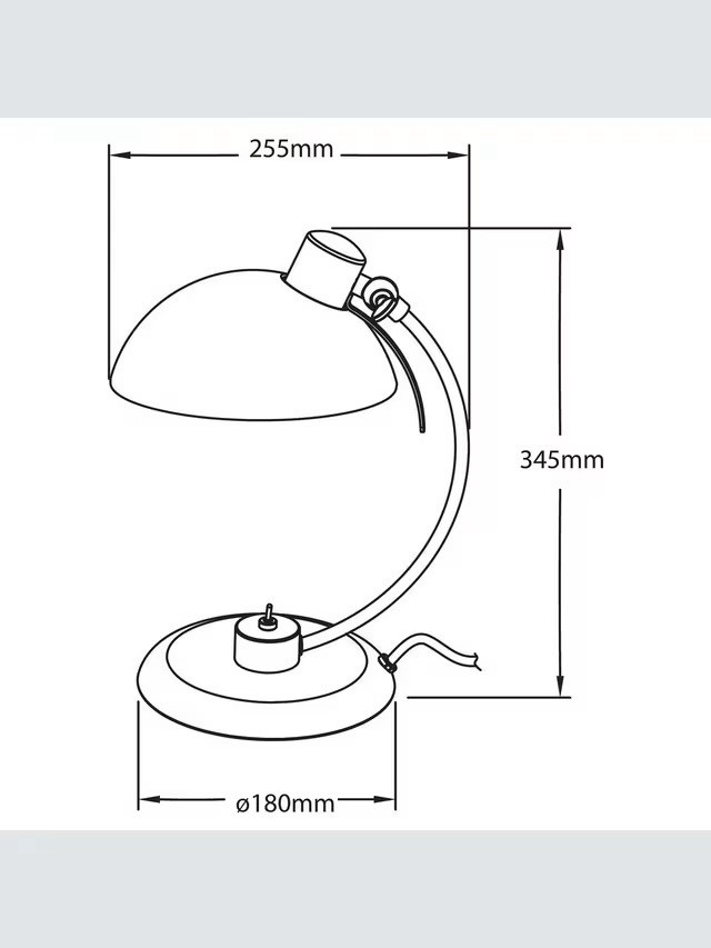 Boxed Ex Display John Lewis & Partners Penelope Task Lamp, Navy Blue ...