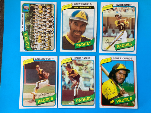 1980 topps San Diego Padres complete team set (26) NM/MT | eBay