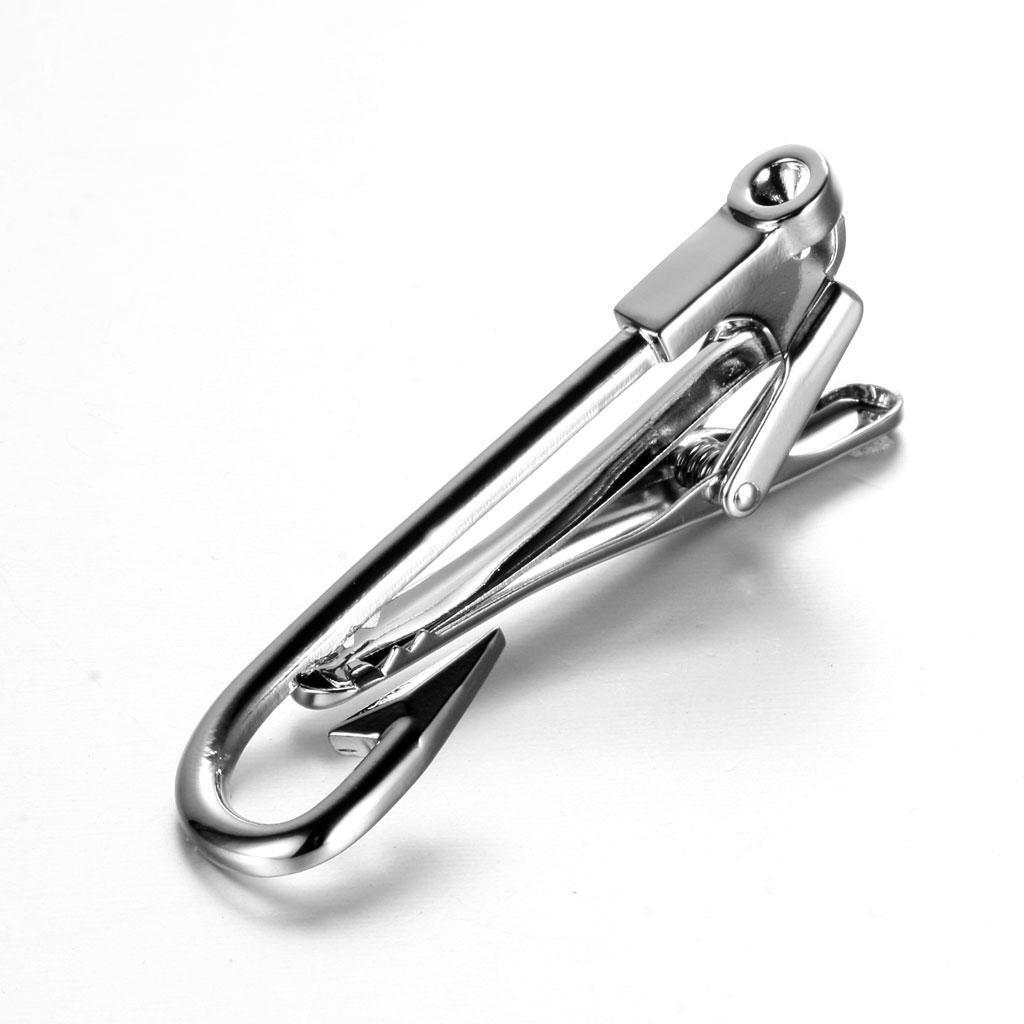 Tie Clip Shaped Fishing Hook Tie Bar Clasp male accessories Silver | eBay
