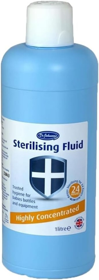 Dr Johnson's Sterilising Fluid Concentrated Disinfectant 1 Litre X 12 Bottles | eBay UK