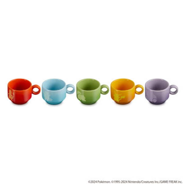 Le Creuset Pokemon Collection Stacking Mug Set of 5 Tea Cup Limited New ...