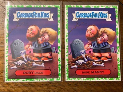 2017 GPK BATTLE OF THE BANDS RORY RAGS & BONE MANNY GREEN BORDER PAIR ...