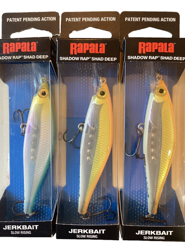 3x Rapala Shadow Rap Shad Deep, SDRSD-09, MIXED colors, Imposter & Blu ...