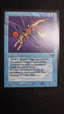 Elémental du temps Legends - Time Elemental Ex MTG magic Legends A1 | eBay