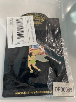 Disney Auctions LE 1000 Tinker Bell carrying American Flag BRAND NEW IN ...