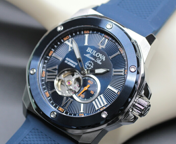 Bulova Marine Star Automatic Blue Dial Dial Stainless Steel Men's Watch ...