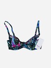 Freya BLACK Jungle Flower Underwire Plunge Bikini Swim Top, US 28DD, UK ...
