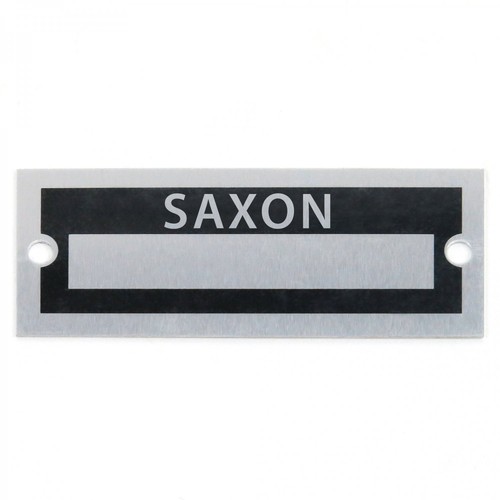 Blank Saxon Custom Identification Data Plate Serial Number ID Tag | eBay