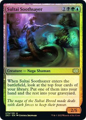 Sultai Soothsayer DOUBLE MASTERS MTG MAGIC CREATURE NAGA SHAMAN FOIL | eBay
