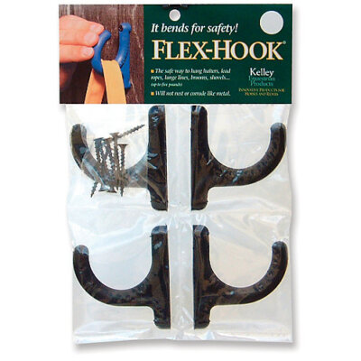 Flex-Hook Hangers 4-Pack Black | eBay