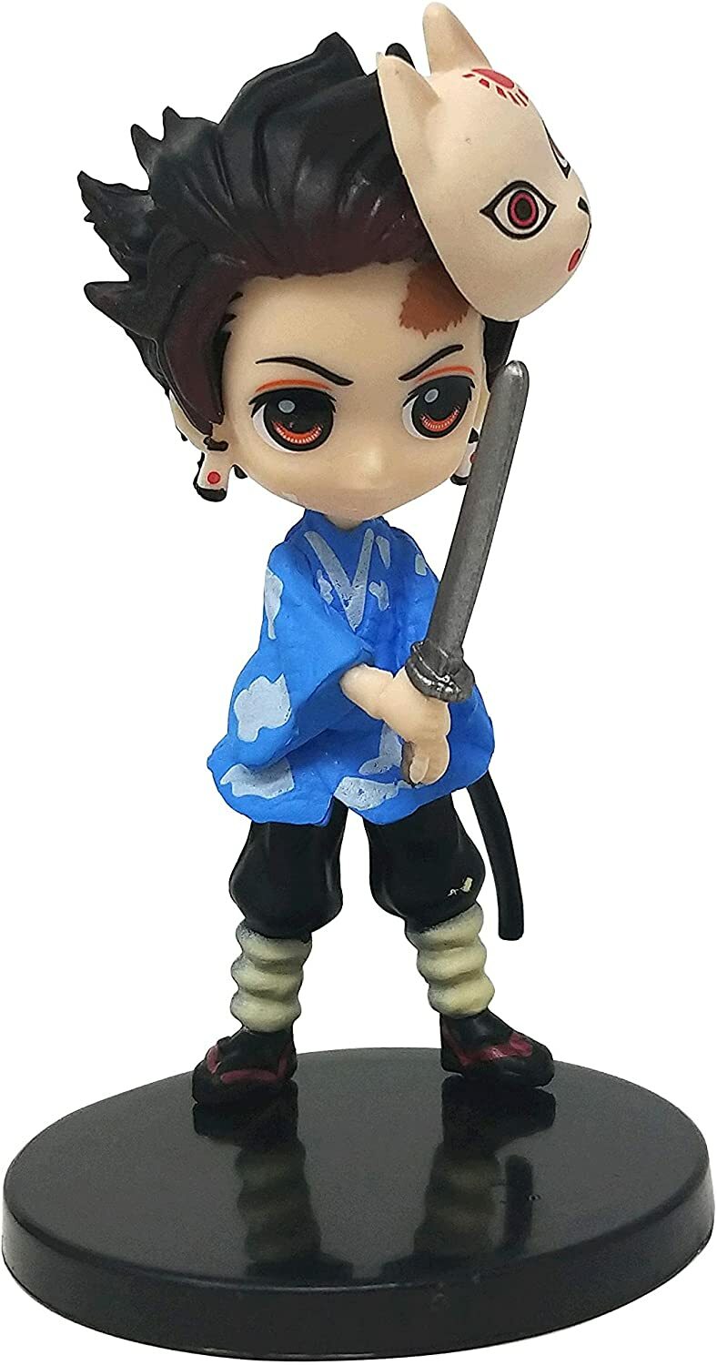 NEW Demon Slayer Tanjiro Kamado with Cat Mask 2.7'' Figure | eBay