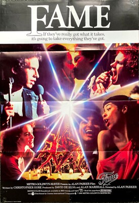 Fame UK One Sheet Movie Poster Eddie Barth Irene Cara Laura Dean Lee ...