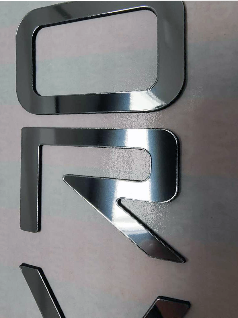 Chrome FRONT & REAR Plastic Raised Letters Inserts fits Corvette C4 ...