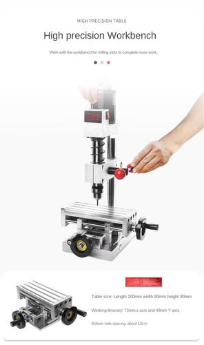 Mini High-Precision Multi-Function Workbench Bench Drill Milling Machine | eBay