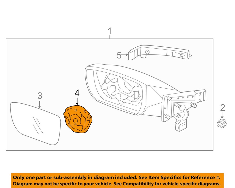 Outside Mirror Actuator Motor Left Driver Side Stinger Telluride ...