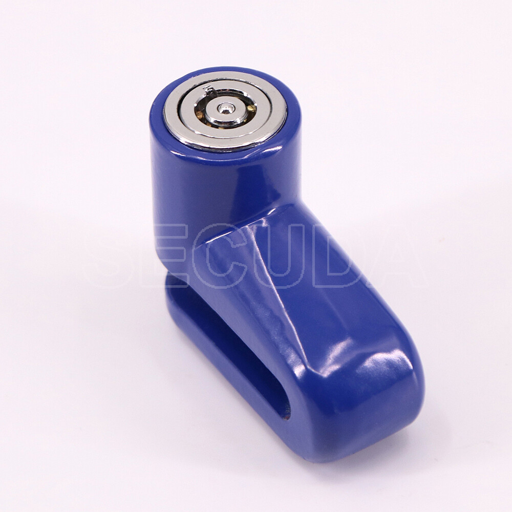 Blue Heavy Duty Motorbike Bike Scooter Motorcycle Security Disc Lock ...