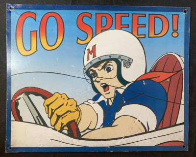 Mach Gogogo Speed Racer Tin Sign 1990's Retro Replica | eBay
