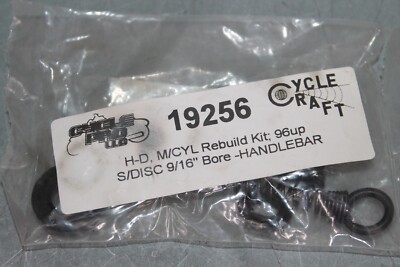 Harley Cycle Pro Master Cylinder Rebuild Kit 19256 96+ S/Disk 9/16 ...