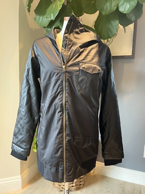 Burton Dryride TWC Women’s Ski Snowboard Jacket Black Size M Hooded EUC ...