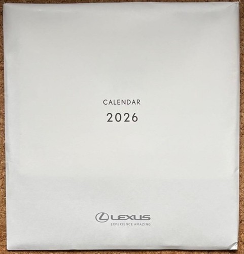 Calendar 2026 LEXUS desk | eBay