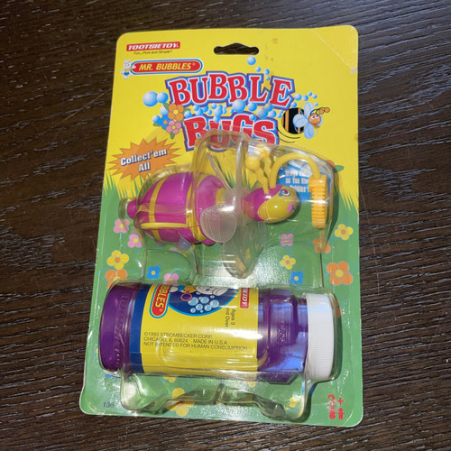 NEW SEALED Vintage Mr Bubbles Bubble Bugs Blower Tootsie Toy 90s | eBay