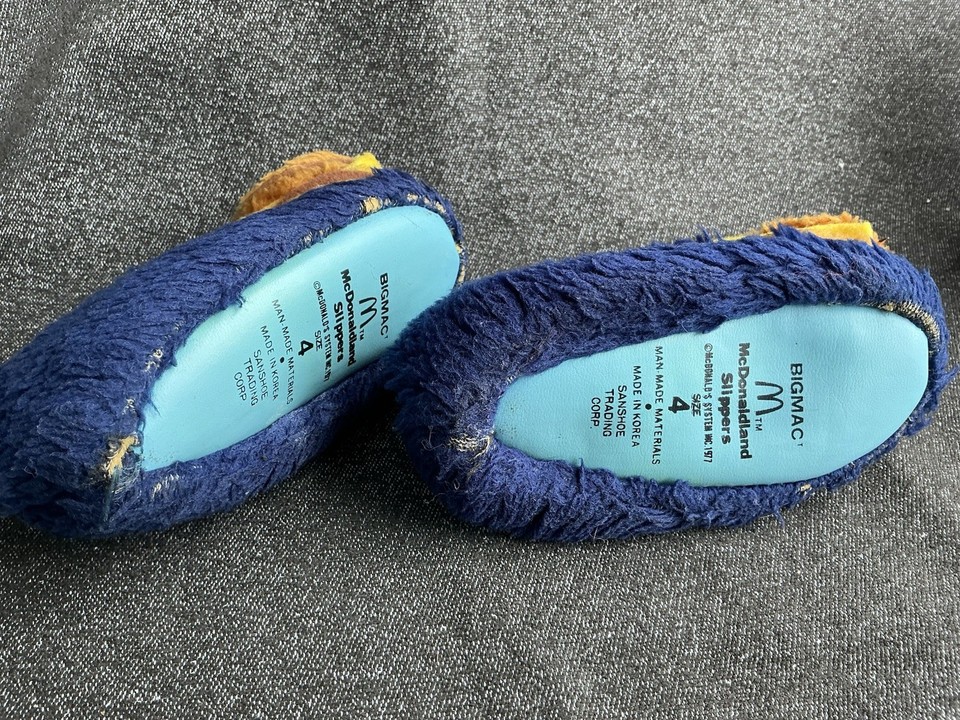 Vintage McDonald’s Mayor McCheese Big Mac Childs Slippers, 1977 | eBay