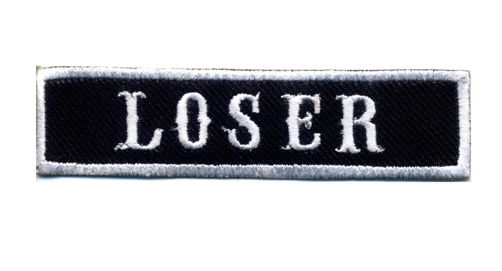 Loser patch badge car club CC motorcycle biker MC vest jacket Black ...