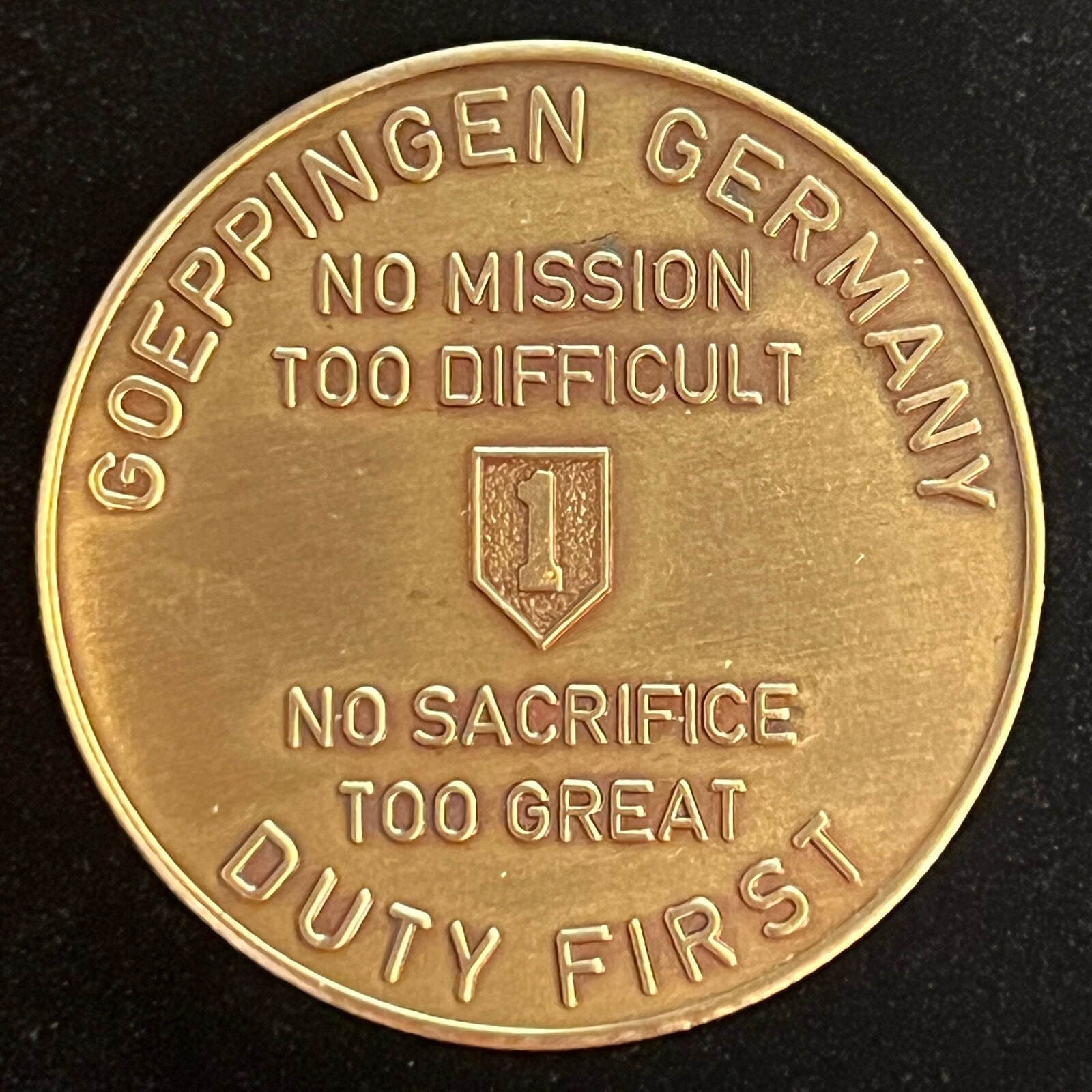 1st Infantry Division Commanding General Goeppingen Germany Challenge ...