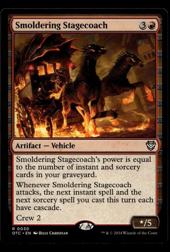 MTG Outlaws Thunder Junction Smoldering Stagecoach Card #30 M/NM | eBay