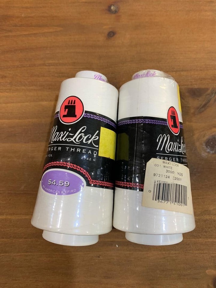 MAXI-LOCK Serger Thread Cones Various Colors 3000 Yards Each Cone | eBay