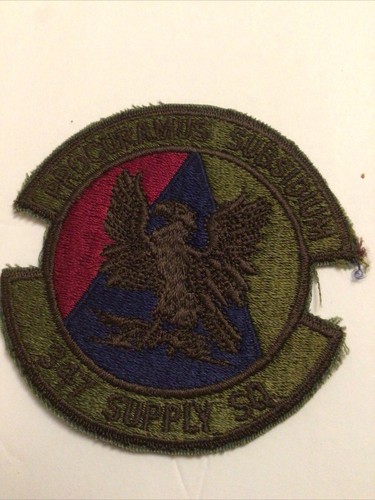 USAF Air Force Patch: 347th Supply Squadron - subdued - vintage - FREE US SHIP! | eBay