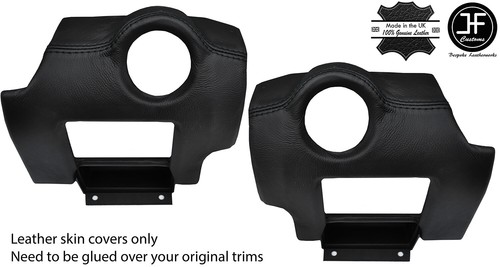 BLACK STITCH 2X SIDE VENT PANEL LEATHER COVERS FOR LOTUS ELISE EXIGE S2 ...