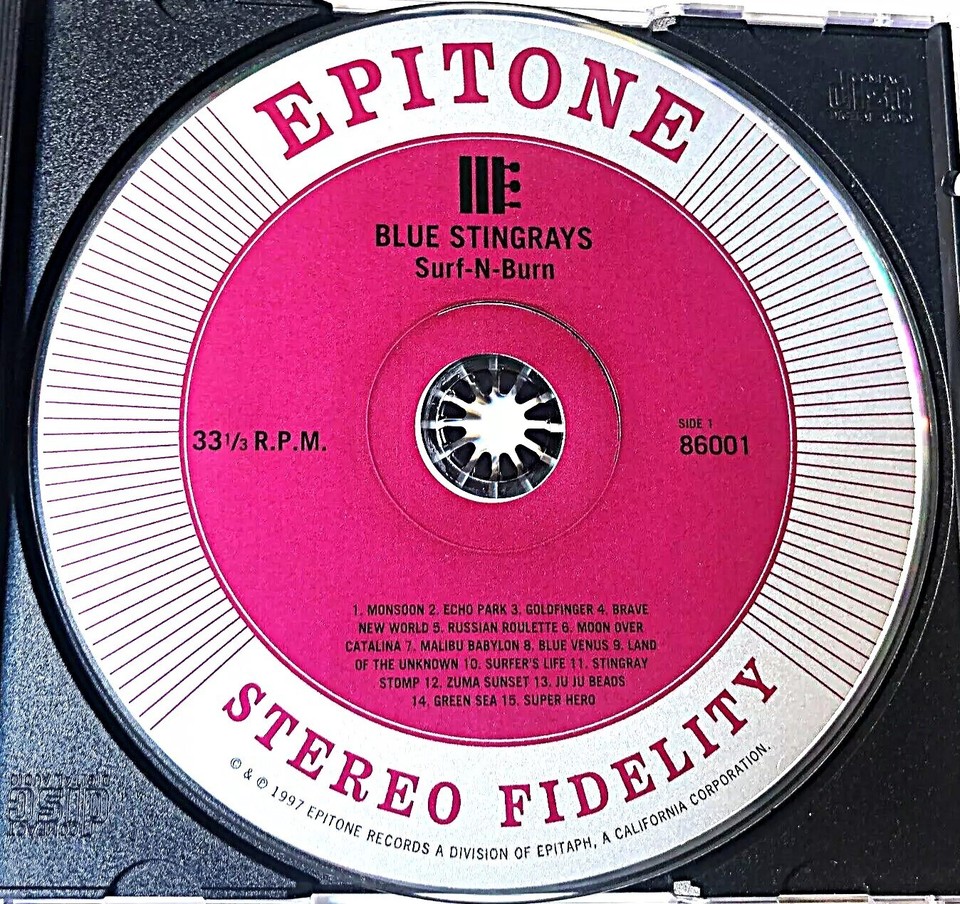 Blue Stingrays POSTER Surf-N-Burn 1997 Promo Lithograph Tom Petty ...