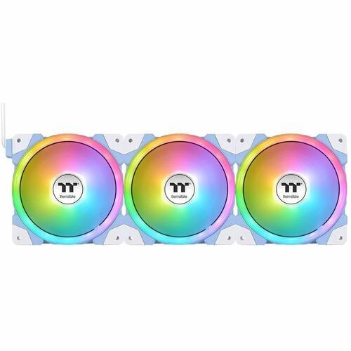 Thermaltake SWAFAN EX 12 ARGB Cooling Fan, Hydrangea Blue, 3-Fan pcak ...