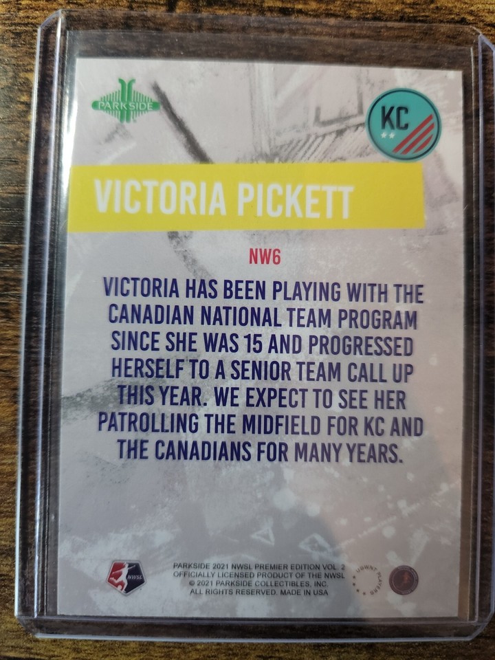 2021 Parkside NWSL Sam Hiatt Next Wave Red /2000 Pickett Back Error ...