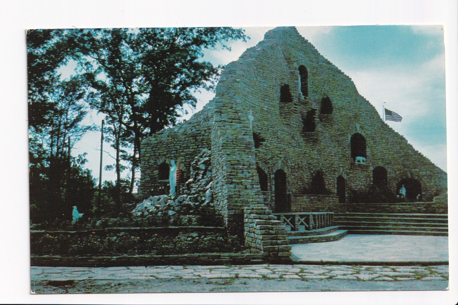 Vintage Postcard Our Lady Of The Woods Shrine Mio Michigan | eBay