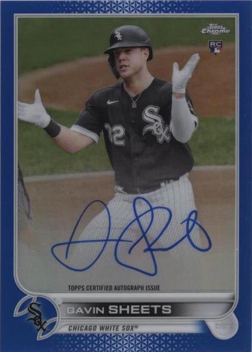 2022 Topps Chrome - Rookie Autographs Gavin Sheets #RA-GS Blue ...