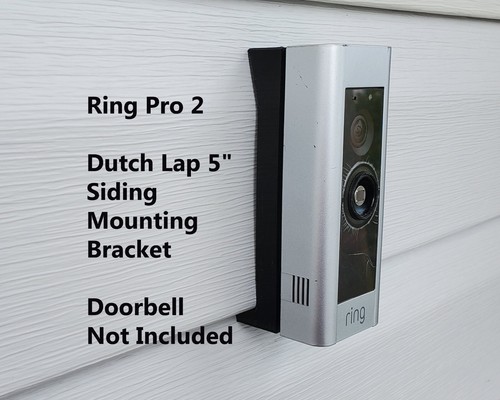 Ring Pro 2 Doorbell Dutch Lap 5" Siding Mounting Bracket Wedge UV ...