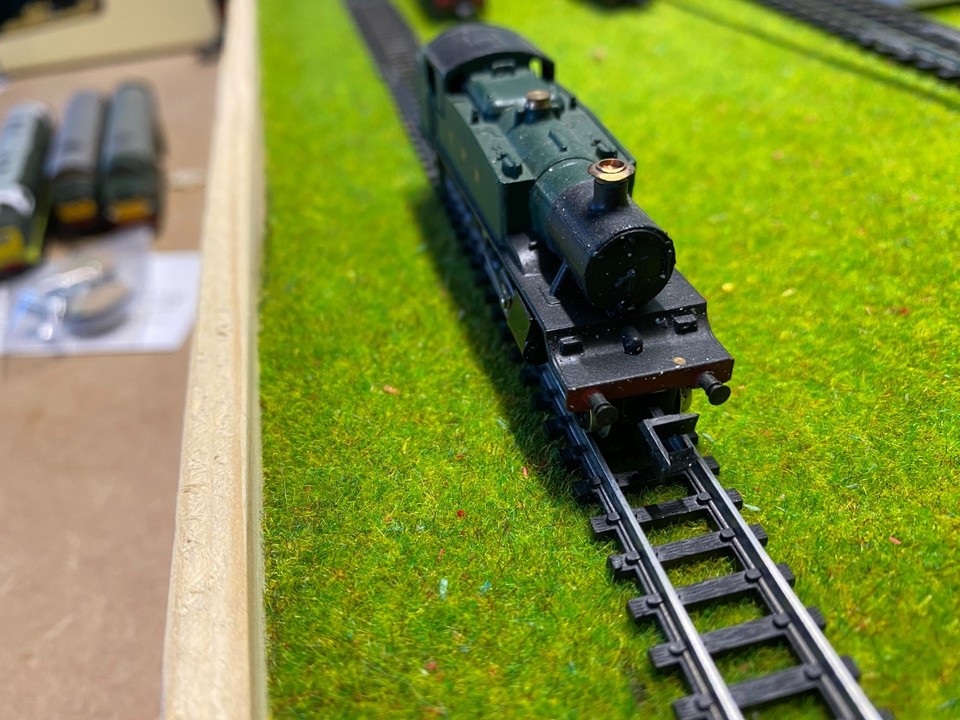 GRAHAM FARISH N-GAUGE GWR GREEN 2-6-2 PRAIRIE TANK LOCO 6104 # 3114 ...