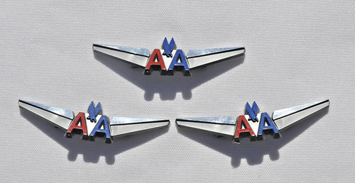 3 Vintage American Airlines AA Junior Pilot Flight Attendant Plastic ...