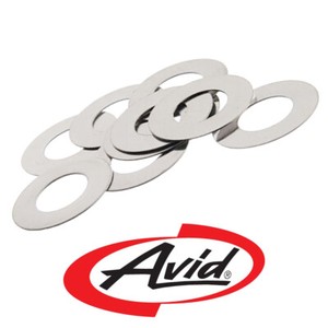 AVID Bike Brake Disc Rotor Shim Spacer Washer •M6 •0.5mm •Stainless •10 ...