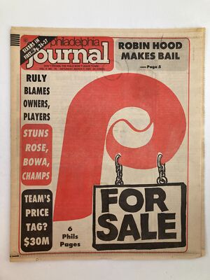 Philadelphia Journal Tabloid March 7 1981 Phillies for Sale & Ruly ...