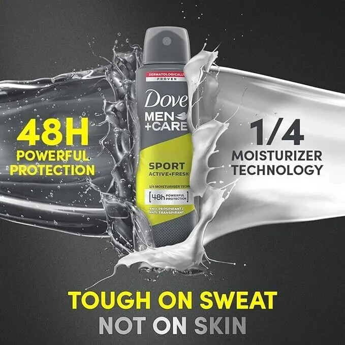 Dove Men + Care Sport Active + Fresh Deodorant Spray 250 Ml 1 PACK | eBay