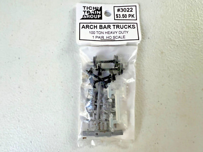 Tichy Train #3022 HO Scale Arch Bar Trucks-100 Ton Heavy Duty Kit (1 ...