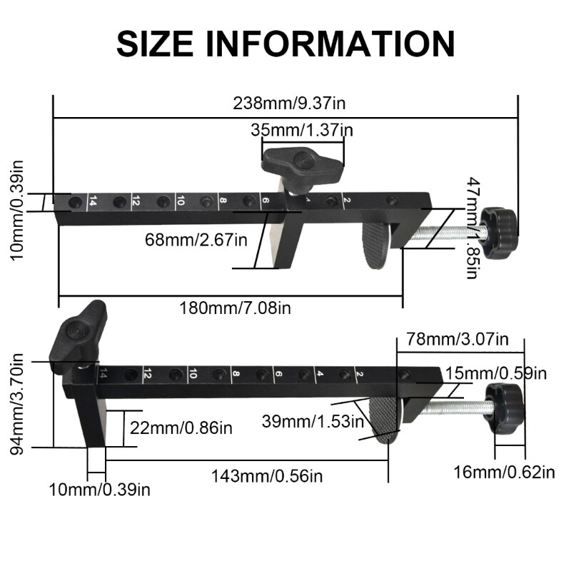 Adjustable C Clamp Tables Desk Clamps Cabinet Installation Clamps ...