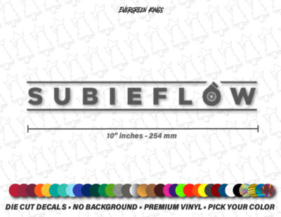 SUBIEFLOW - 10 inch Car Decal Sticker for WRX STI Impreza Crosstrek ...
