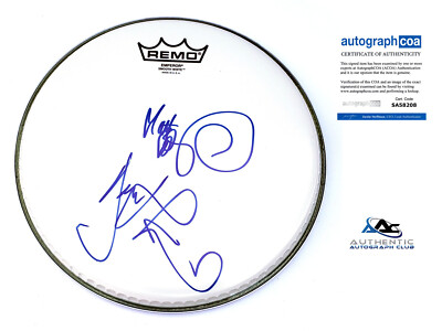 THE MUSE MATT BELLAMY AND DOMINIC HOWARD AUTOGRAPH SIGNED DRUM HEAD ...