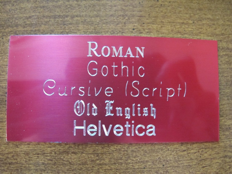 Custom Engraved Plate BRASS 2"x4" Laser Engraved, Arched Wording | eBay